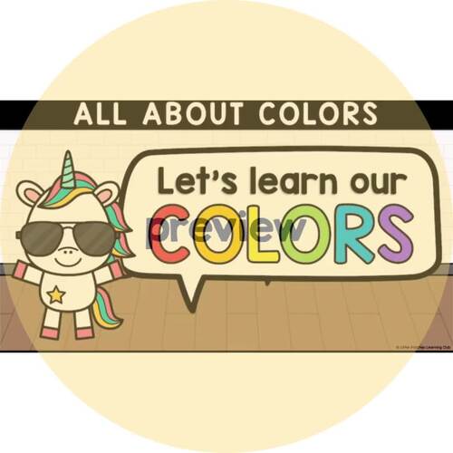 Learning Colors Google Slides™ Lesson Pre-K to Kindergarten Morning Work