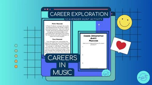 CAREERS IN MUSIC EXPLORATION | Activity | Middle School General Music ...