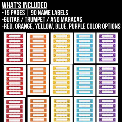 Hispanic Heritage Month Student Name Labels → PRINTABLE Classroom Tags ...