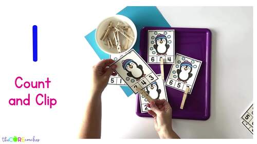 Winter Math and Literacy Centers for Preschool-PreK Snow Activities