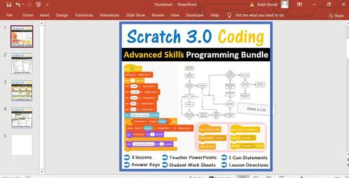 Computer Coding In Scratch Lesson Plans And Activities Bundle Advanced Level