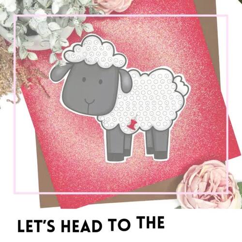 Farm Fine Motor Activities - Farm Animals Play Dough Mats, Color by Number