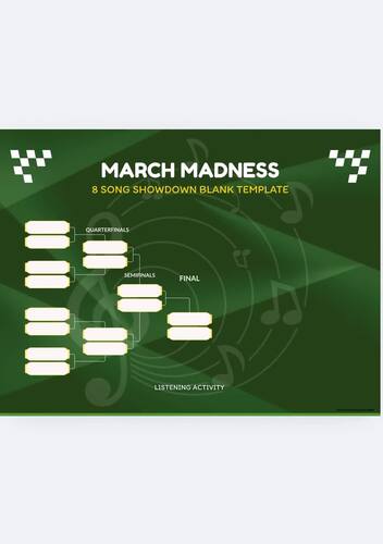 Music March Madness Bracket Bundle | Listening Activities | Multi Genre ...
