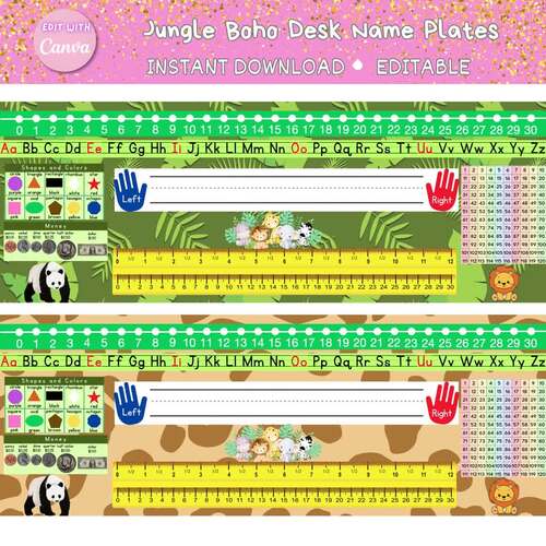 Student Desk Name Tag Printable, Desk Decoration Classroom Desk Back to ...