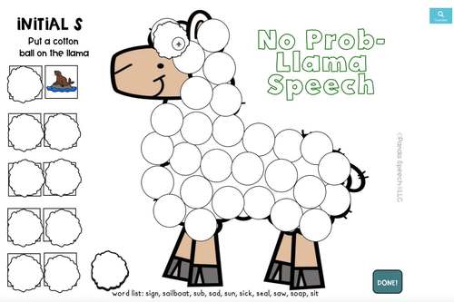 No Prob-Llama Speech BOOM Cards: Later Sounds (Distance Learning)