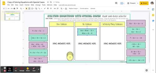 Determine the Number of Solutions Drag and Drop Digital and Printable ...