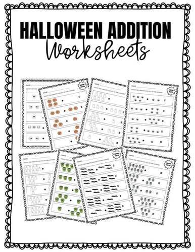 Halloween Addition Practice Worksheets by Curiosity Academy | TPT