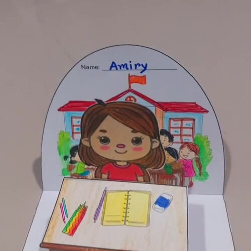 Back to School 3D Craft : Feelings First Day of School Classroom Activities