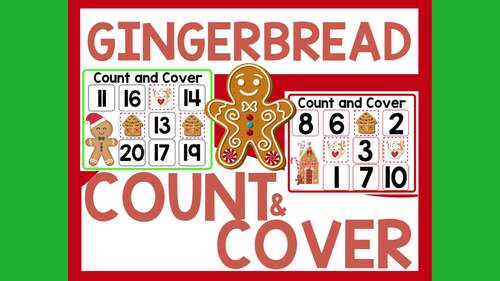December Counting to 20 Preschool Math Activities Bundle for PreK