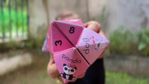 Valentine's Day Card | Friendship Cootie Catcher Origami | Valentine ...