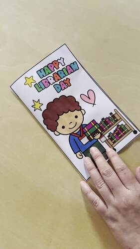 Librarian Appreciation Day Thank You Card Craft Activity – Printable ...