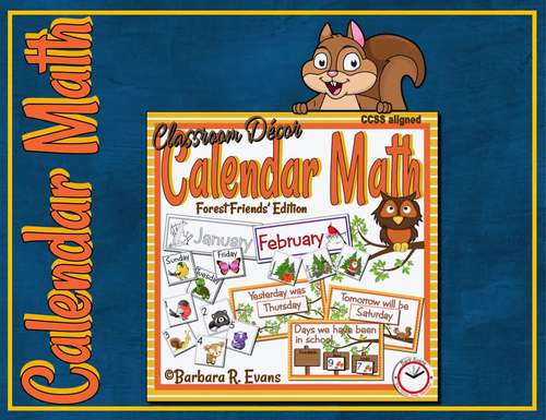 CALENDAR MATH Interactive Activities Forest Camping Classroom Decor ...