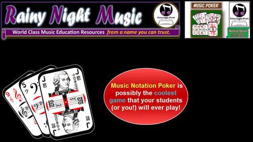 Chords Scales Music Poker Playing Cards by Rainy Night Music | TpT