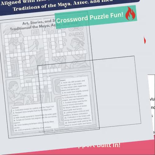HSS 7.7.4 Puzzle Pack Art, Stories, & Stone: Traditions of the Maya ...