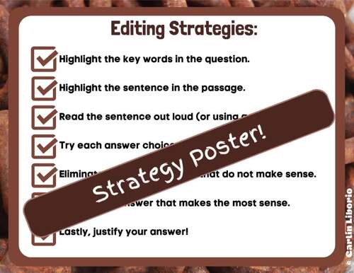 EOC-English I - EDITING RLA Set #4 STAAR Practice integrated with ...