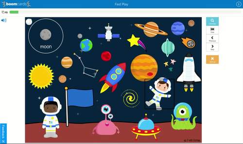 [A] MATCHING Picture Hunt Boom Cards™ | Outer Space (With Audio) by ...