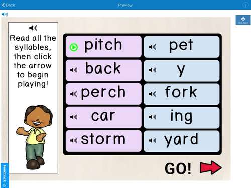 R Controlled Vowel Bossy R Syllable Match Hidden Picture BOOM CARDS ...