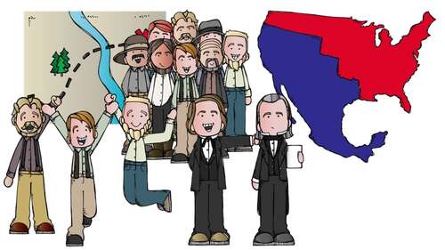 Mormon Battalion clip art, LDS History clipart, LDS clip art Mini