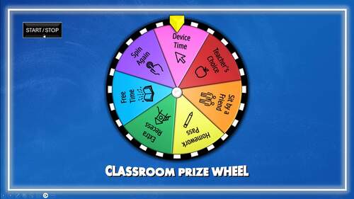 Classroom Prize Wheel - PowerPoint Digital Resource EDITABLE ...