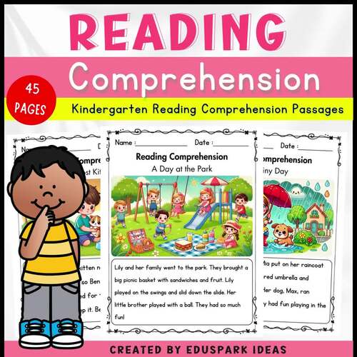 Kindergarten Reading Comprehension Passages | 15 Short Stories with ...