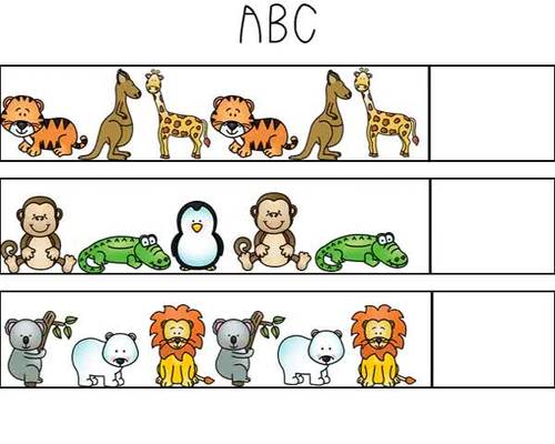 Zoo Animal Patterns by SPEDtacular Friends | TPT