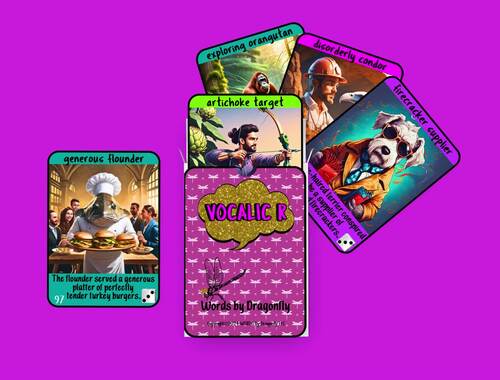 Vocalic R Articulation Game Cards for Speech Language Therapy – Older ...