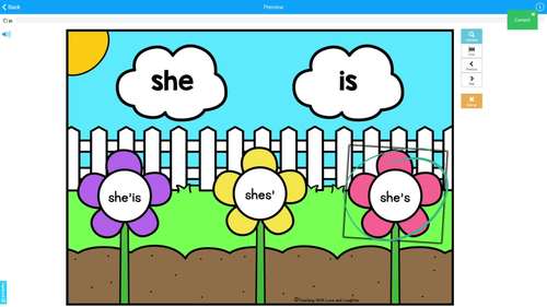 Contractions Set 1 are, is, and not Boom Cards™ | TPT