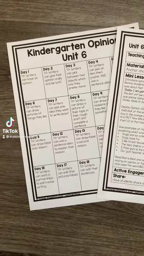 Kindergarten Opinion Writing Curriculum Opinion Writing Prompts and Lessons