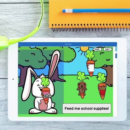 Easter Bunny Categorization Boom Cards™ by Little Beacon | TPT