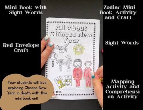 Chinese New Year 2024 Unit for K, 1st and 2nd Grade with Crafts and ...