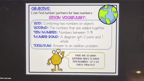 Adding within 20: Teaching Poster, Games, Worksheets iReady Lesson 13