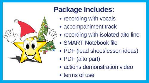 Christmas Program Song with Actions - Holiday Program - Backing Track