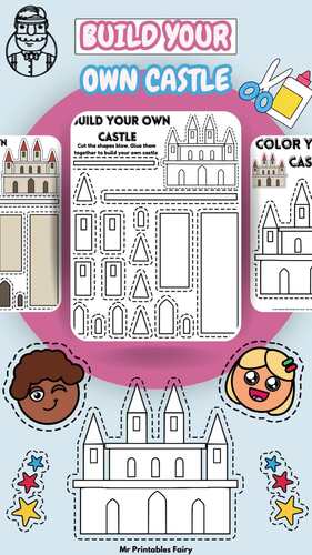 Castle Craft | Castle Cut and Paste Activities with Template and ...