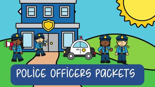 Police Officers Worksheets PreK Kindergarten First Grade TK Community ...
