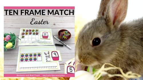 Easter Egg Match to 20 | Spring Math Ten Frame Activity and Recording