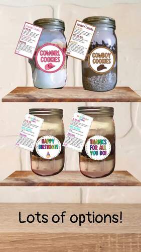 Winter Sugar Cookies Mason Jar Gift Kit | Printable Labels & Tags