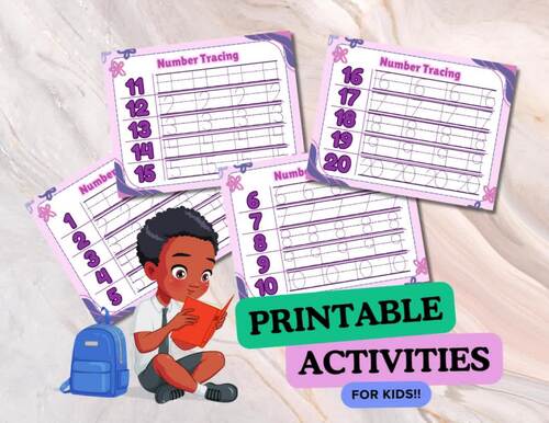 Kindergarten Math | Learn the Numbers | 1-20 Tracing | Learn to Count ...