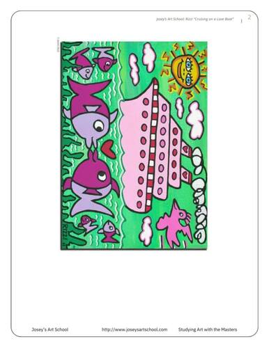 James Rizzi Boats Art Lesson Pre-K to 3rd Contemporary Art History and ...