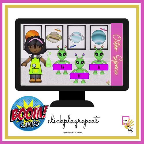 Boom Cards™ Alien sight words by learnplayrepeat | TpT