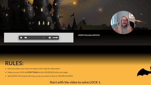 All About BATS | Halloween Digital Escape™ Room | Google Apps™ | TpT