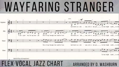 Wayfaring Stranger Flexible Jazz Choir Vocal Jazz Arrangement # | TpT