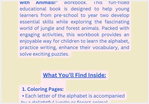 ABC Jungle Adventures: Learn with Animals! by Pixel Pulse | TPT