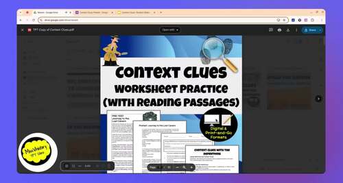 Context Clues Reading Intervention (MTSS and RTI) Passages and Activity ...