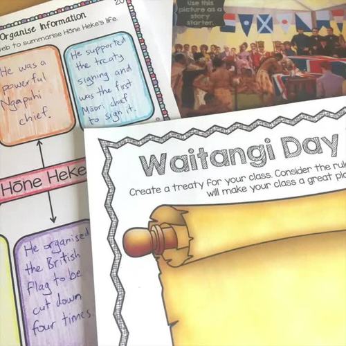 Treaty of Waitangi Literacy Bundle for Waitangi Day Reading Writing