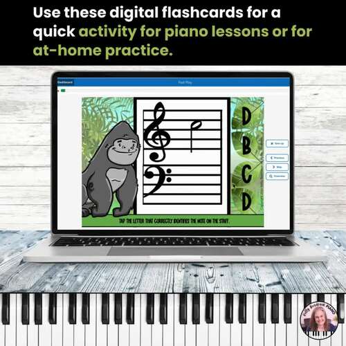 G Position Note Names BOOM™ Cards Digital Flashcard Activity with ...