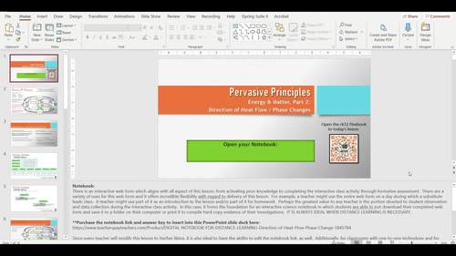 Phase Changes and Heat Flow | Complete, Inquiry-Based Chemistry Lesson PPT