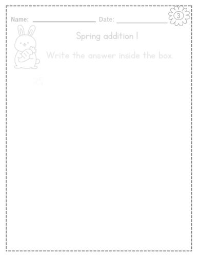 Springtime Two-Digit Addition | Grade 1–2 Math Worksheets. | TPT