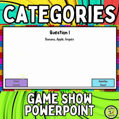 Categories Digital Game Show Language Powerpoint Activity by Ivybee Speech