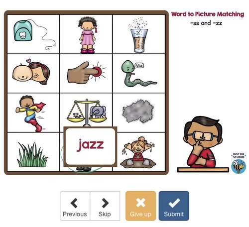 DOUBLE FINAL CONSONANTS ACTIVITIES FLSZ FLOSS RULE GAMES PHONICS BOOM CARDS