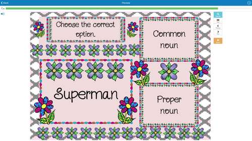 End of Year Common and Proper Nouns Review Boom Cards by The British Kitty